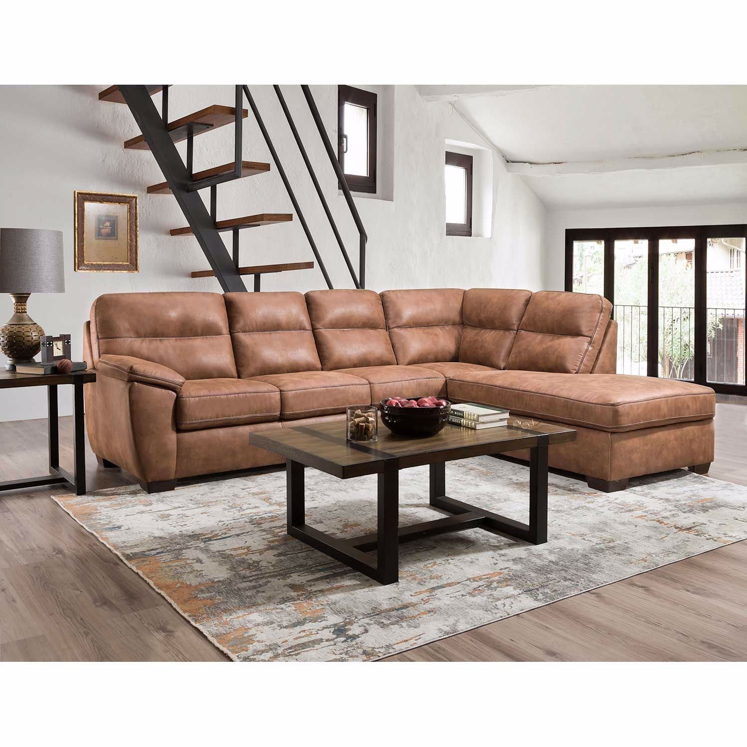Wesley 2PC RAF Sofa Sectional | D-60RS-2PC | AFW.com