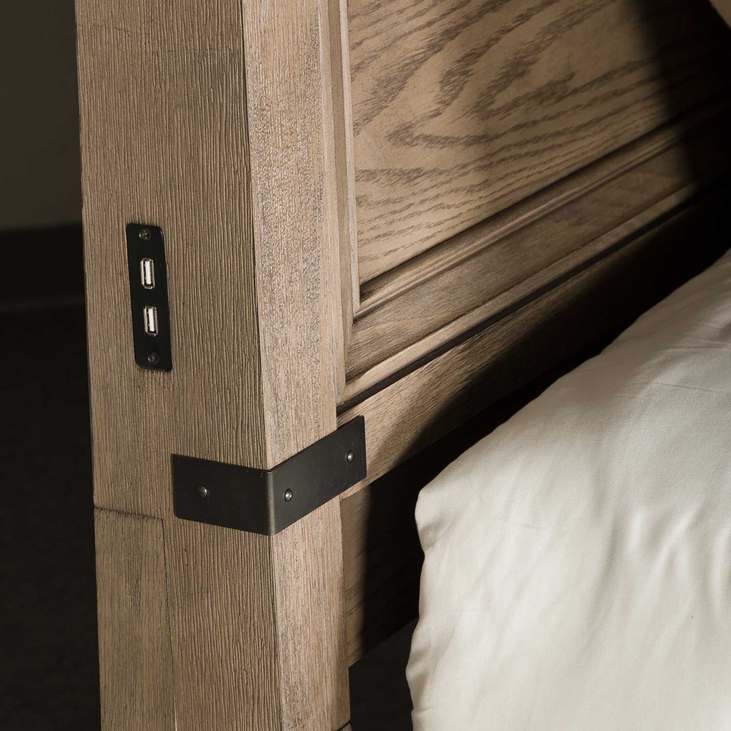 Forge King Panel Bed with Bench | FG-KBED | AFW.com