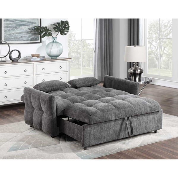 Shung Sofa Futon with Pullout | XL-3306GY | AFW.com