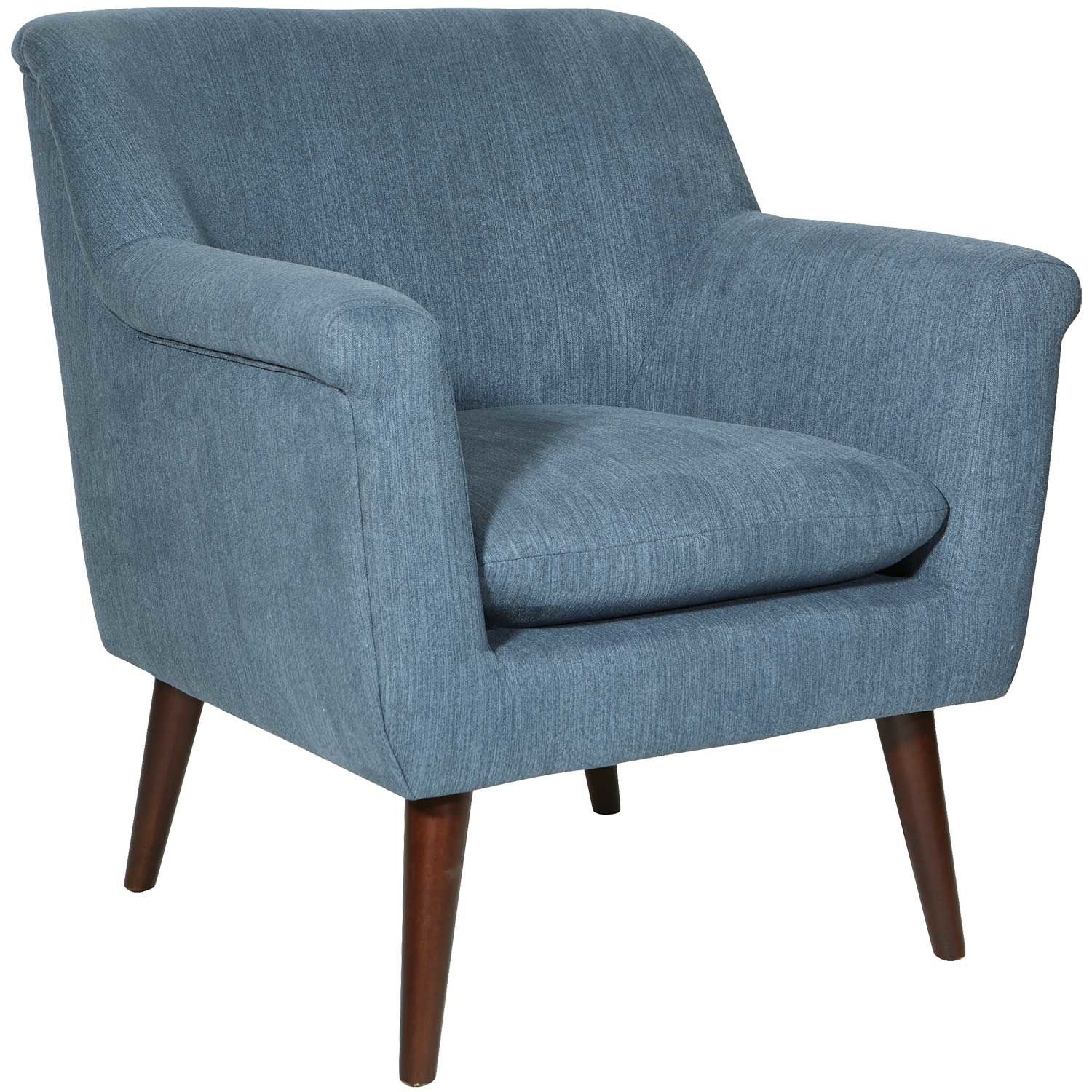 Dane Blue Steel Accent Chair | BP-DANAC-F45 | AFW.com