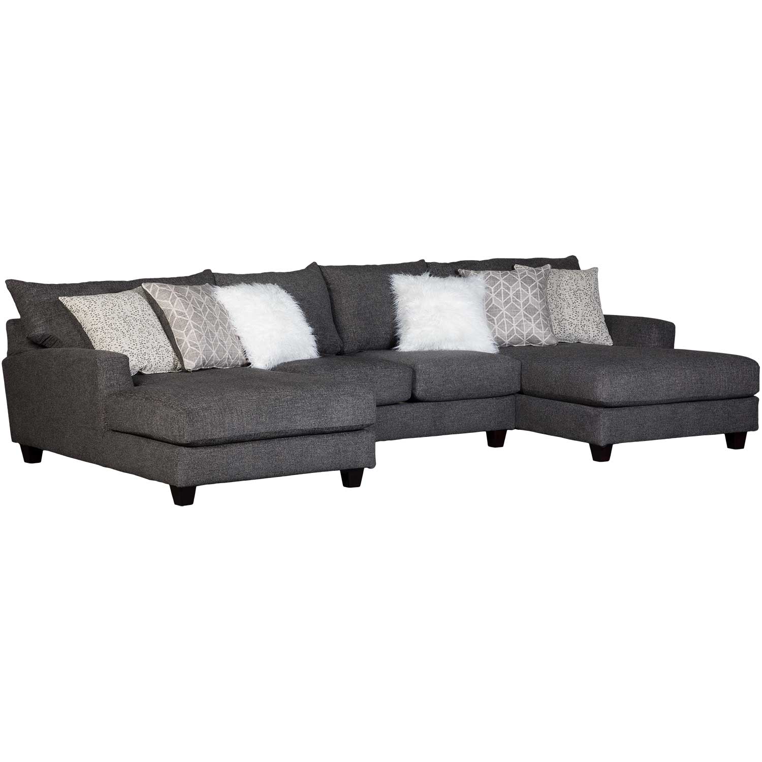 Bohemian Gray Sectional | A1-600-3PC | AFW.com