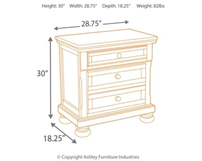 Porter Nightstand B697-92 | Ashley Furniture | AFW.com