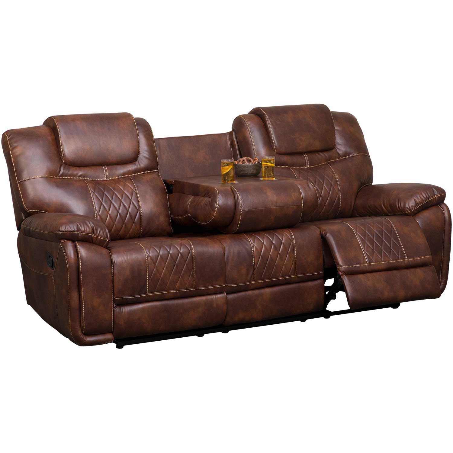 Weston Reclining Sofa with Drop Down Table | 1C-199RS | AFW.com