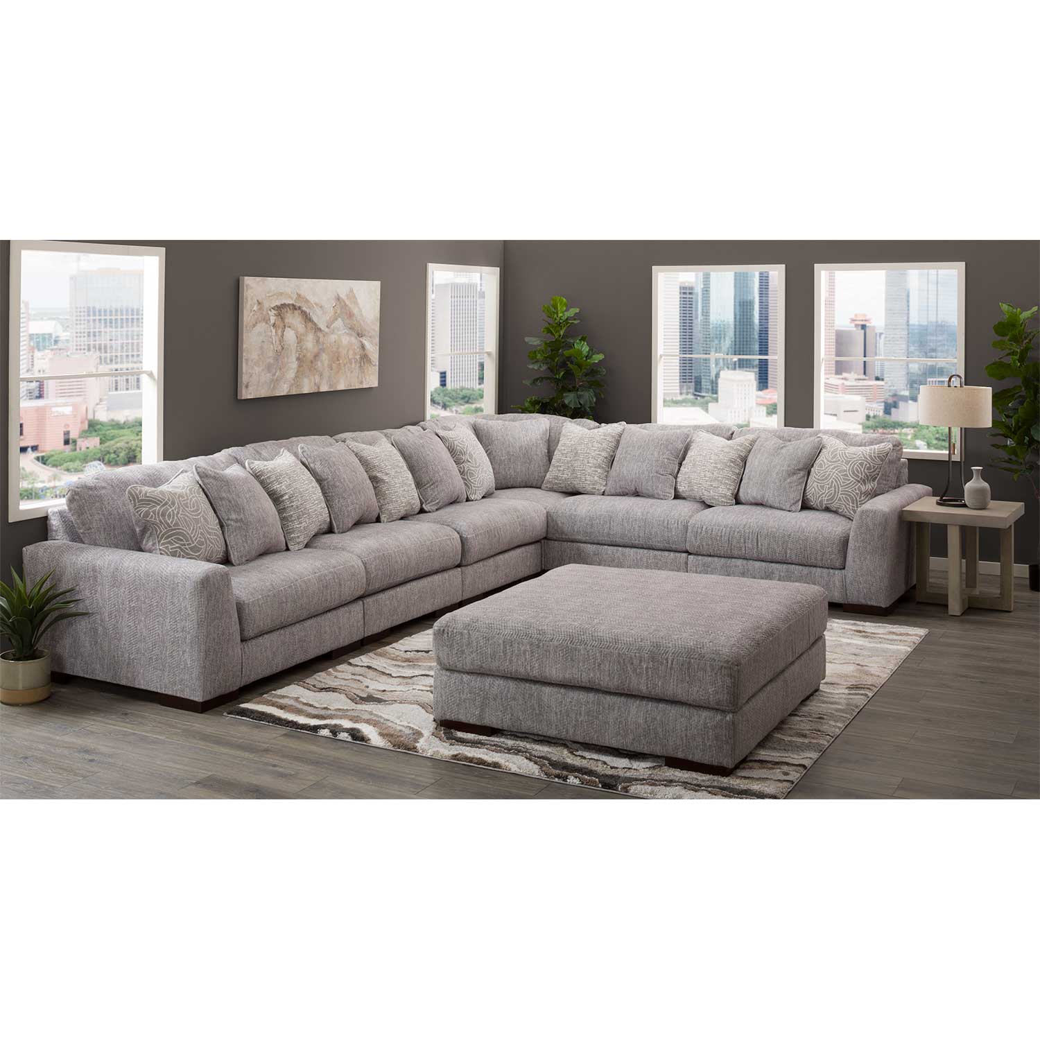 Regent Park 6 Piece Sectional | II-144-6PC | AFW.com