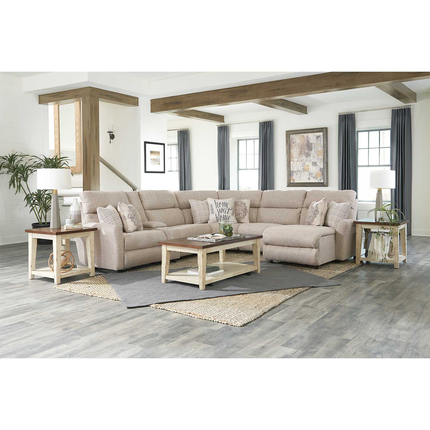 McPherson 6PC Power Reclining Sectional with RAF C | 0E0-6261RC-6PC ...