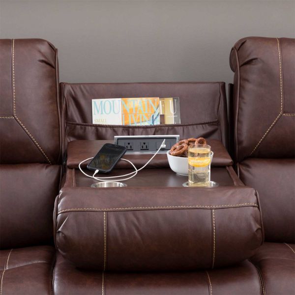 Arlo Reclining Sofa with Drop Down Table | 1A-213RS | AFW.com