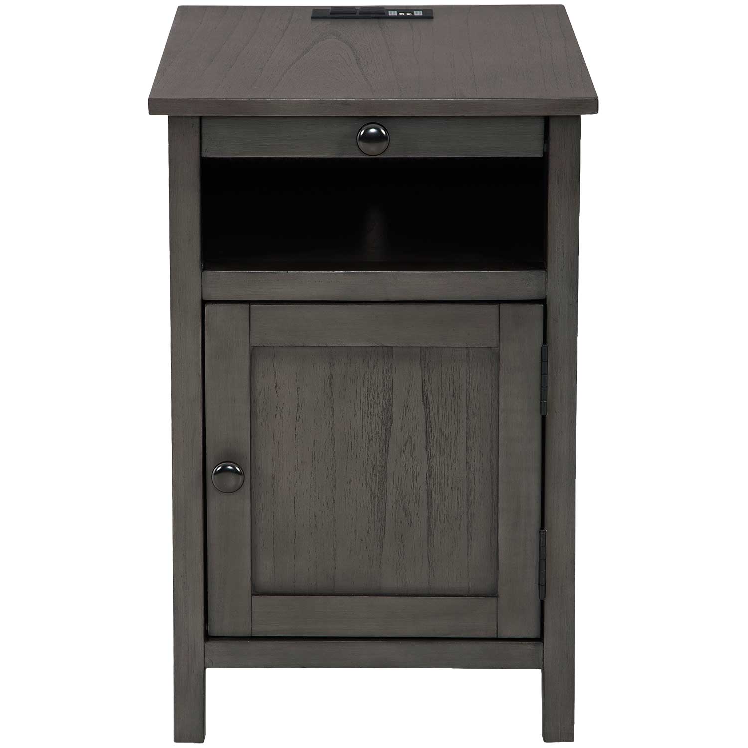 Treytown Gray Chairside Table | Z-T300-317 | AFW.com
