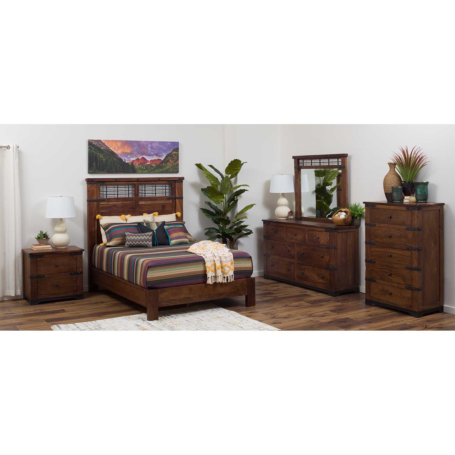 Parota Complete Queen Bed 866-QBED2 Artisan Home 866-QHB, QFB | AFW.com