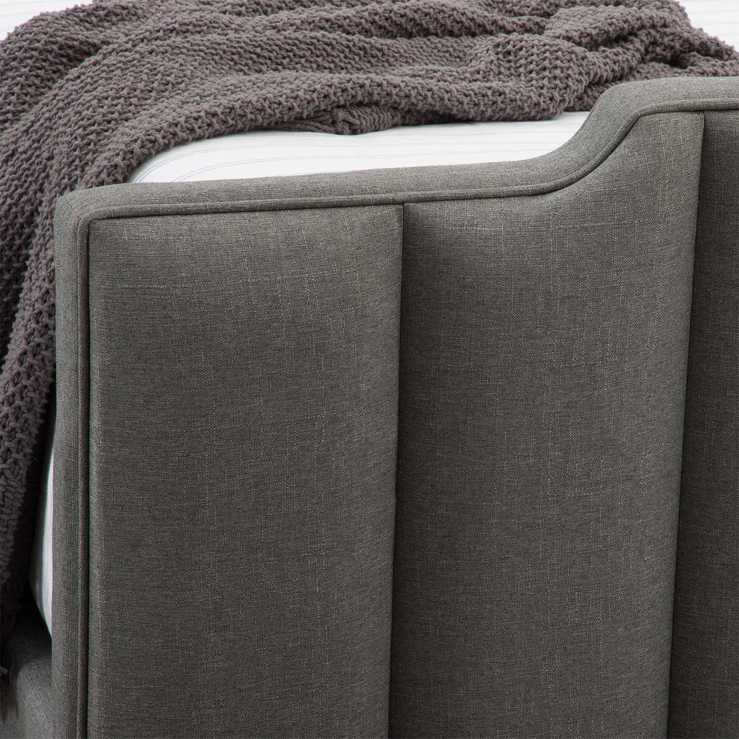 Gray Upholstered Queen Bed | 2104-QBED | AFW.com