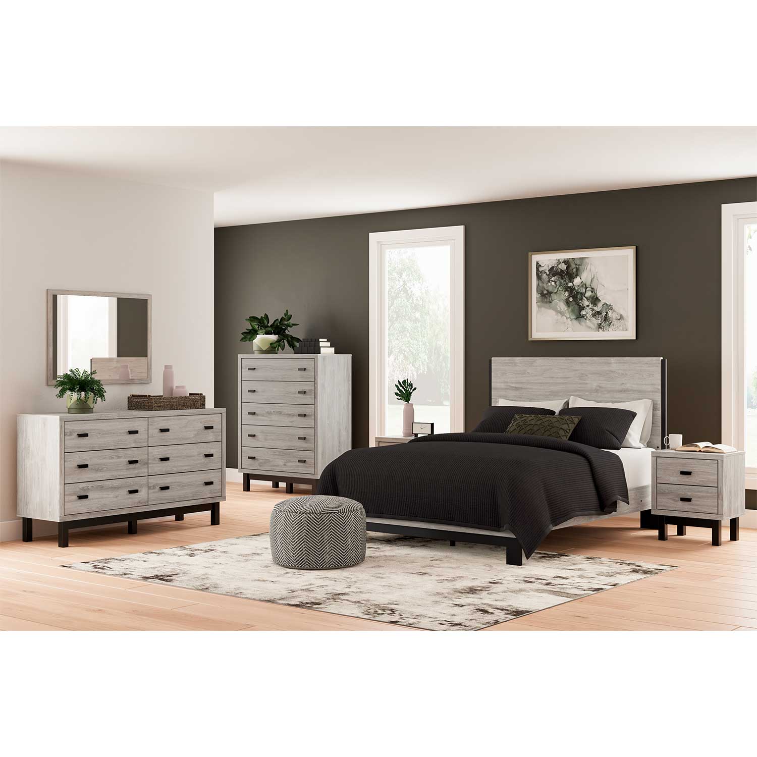 Vessalli Queen Panel Bed | B1036-QPBED | AFW.com