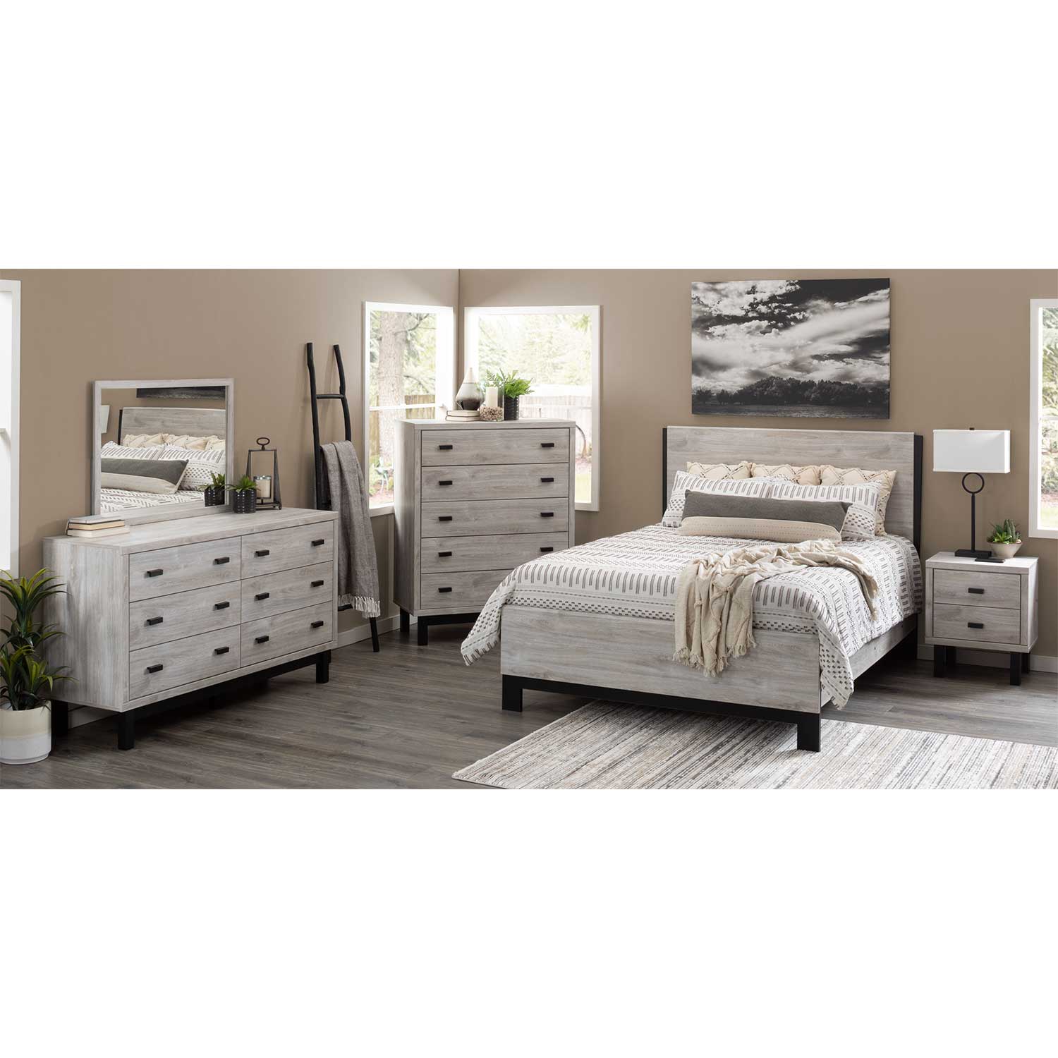 Vessalli King Panel Bed | B1036-KPBED | AFW.com