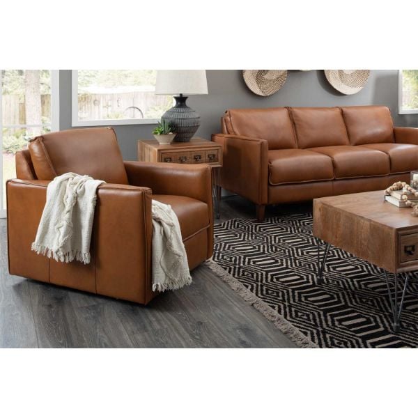 Dutton Italian All Leather Sofa | 1A-7781S | AFW.com