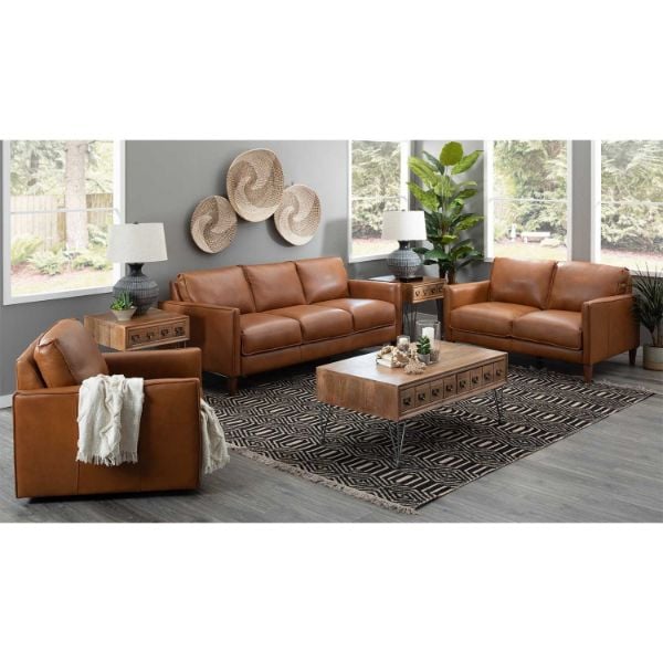 Dutton Italian All Leather Sofa | 1A-7781S | AFW.com