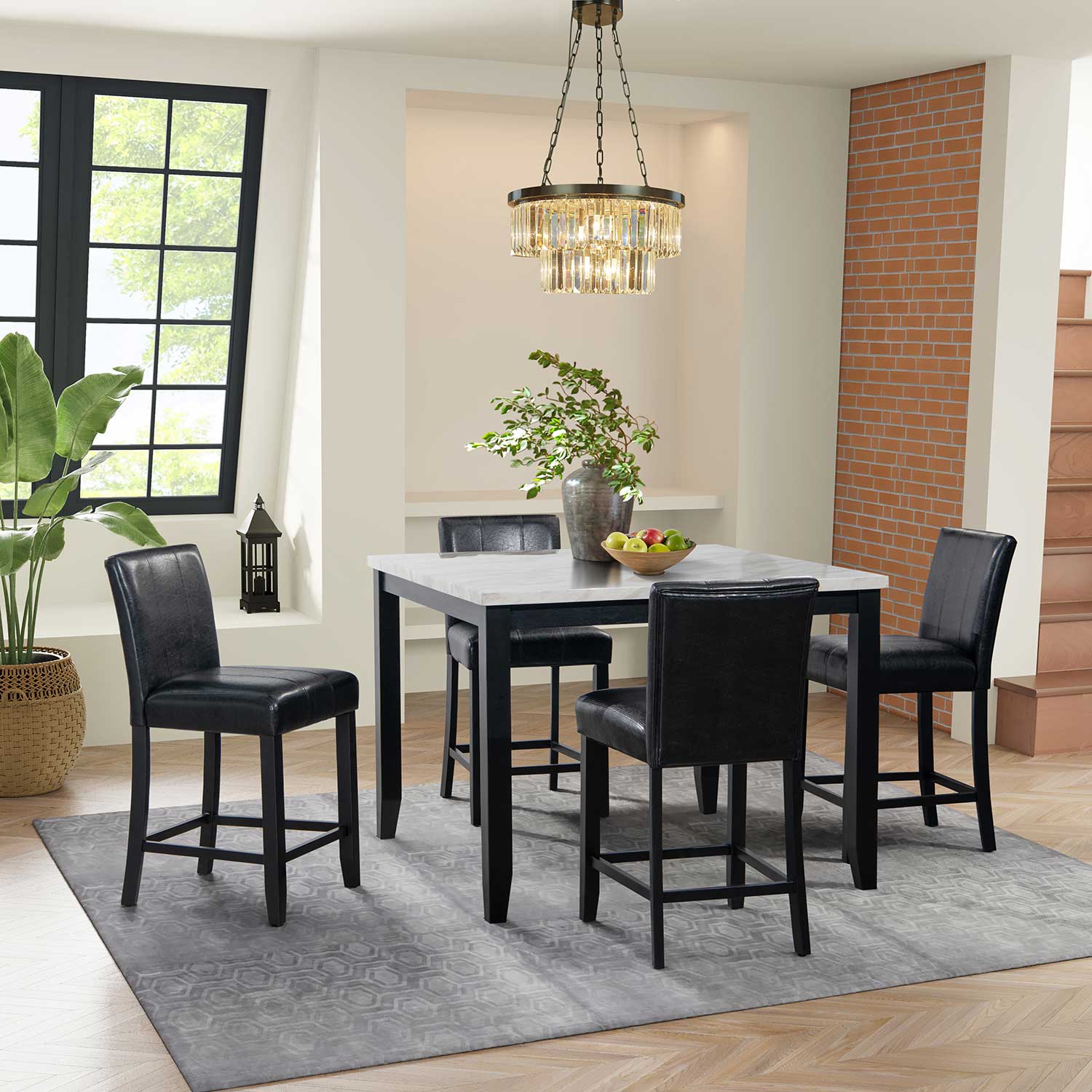 Layla 5-Piece Counter Height Dining Set | 1408-CSET | AFW.com