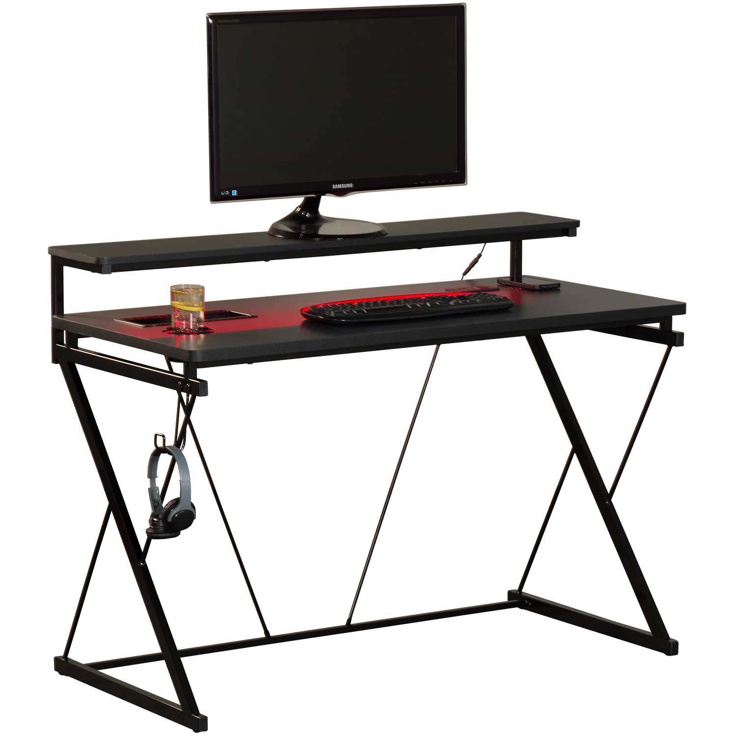 Gray Evoker Gaming Desk | FT01-GRY | AFW.com