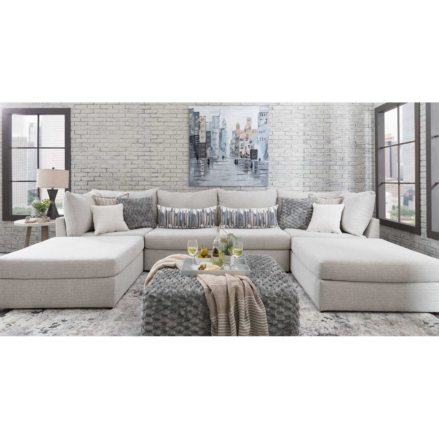Addison 6PC Sectional | C-2880-6PC | AFW.com