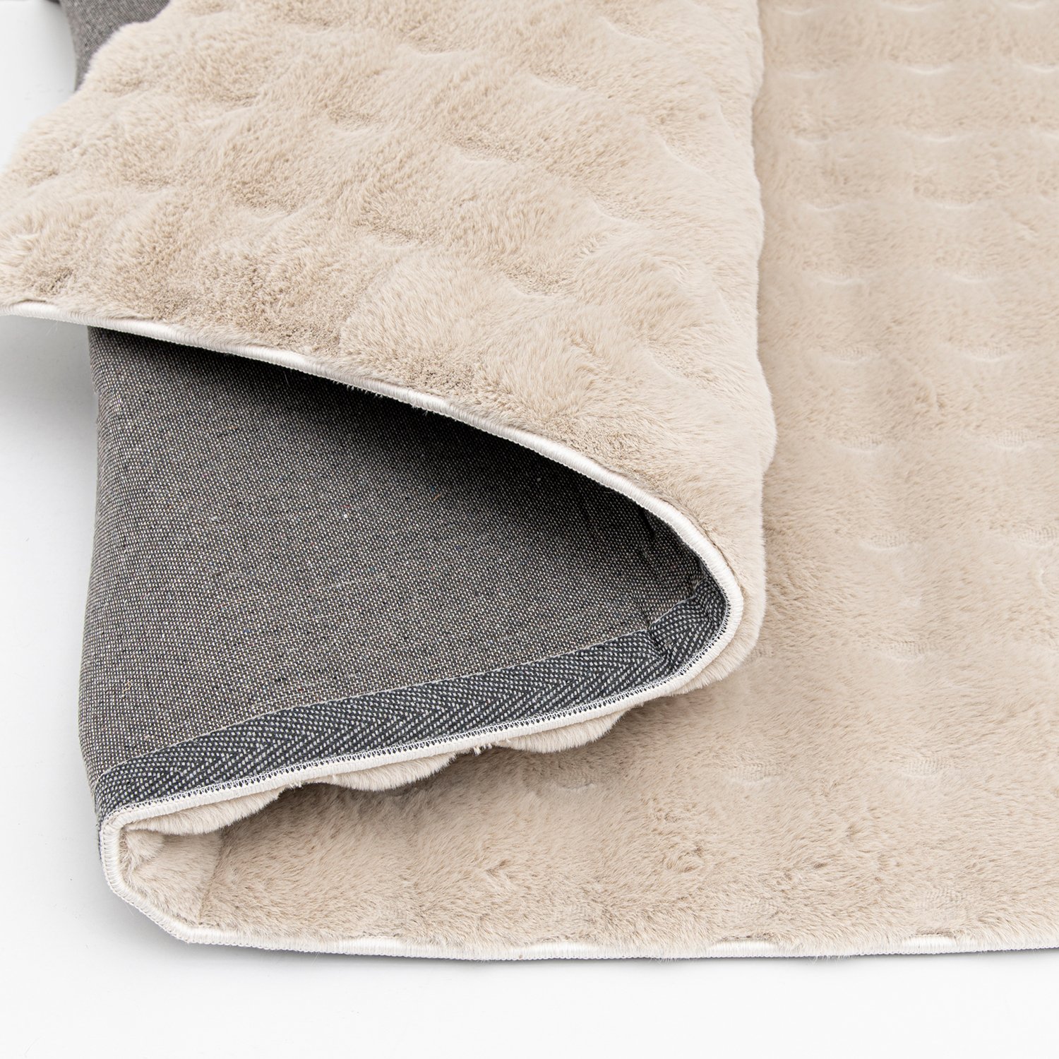 Bebel Beige Memory Foam 5x7 Rug (Area Rugs) | AFW.com