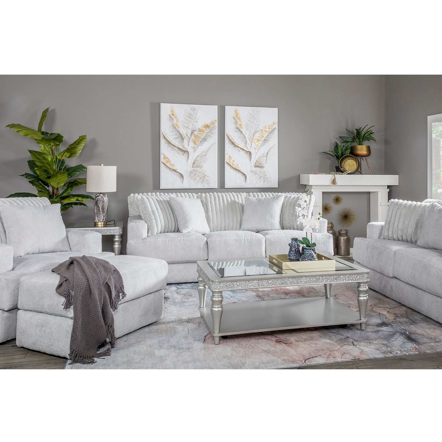 Eagan Moonstruck Gray Sofa - Jackson Furniture / Catnapper | AFW.com