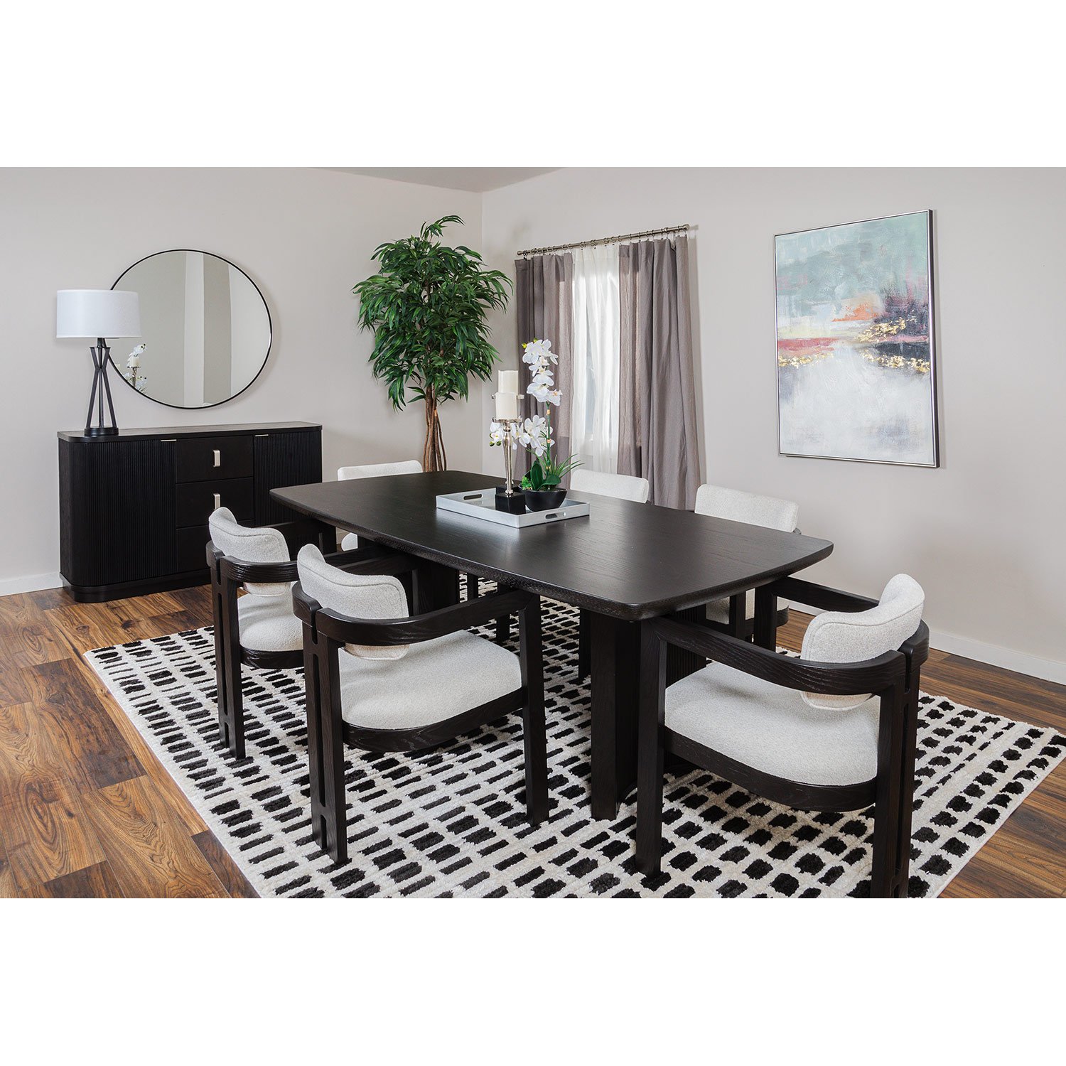 Treviso 7 Piece Dining Set | DTTREVFTBD-D/CRTREVACDx6 | | AFW.com