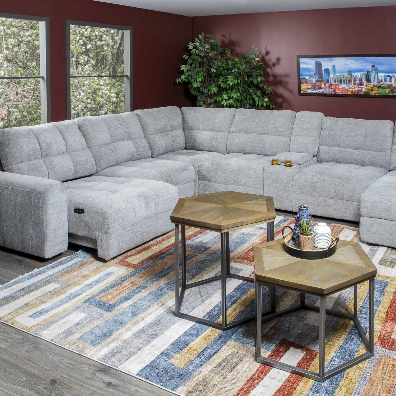 Chase 7PC Power Sliding Sectional - | AFW.com