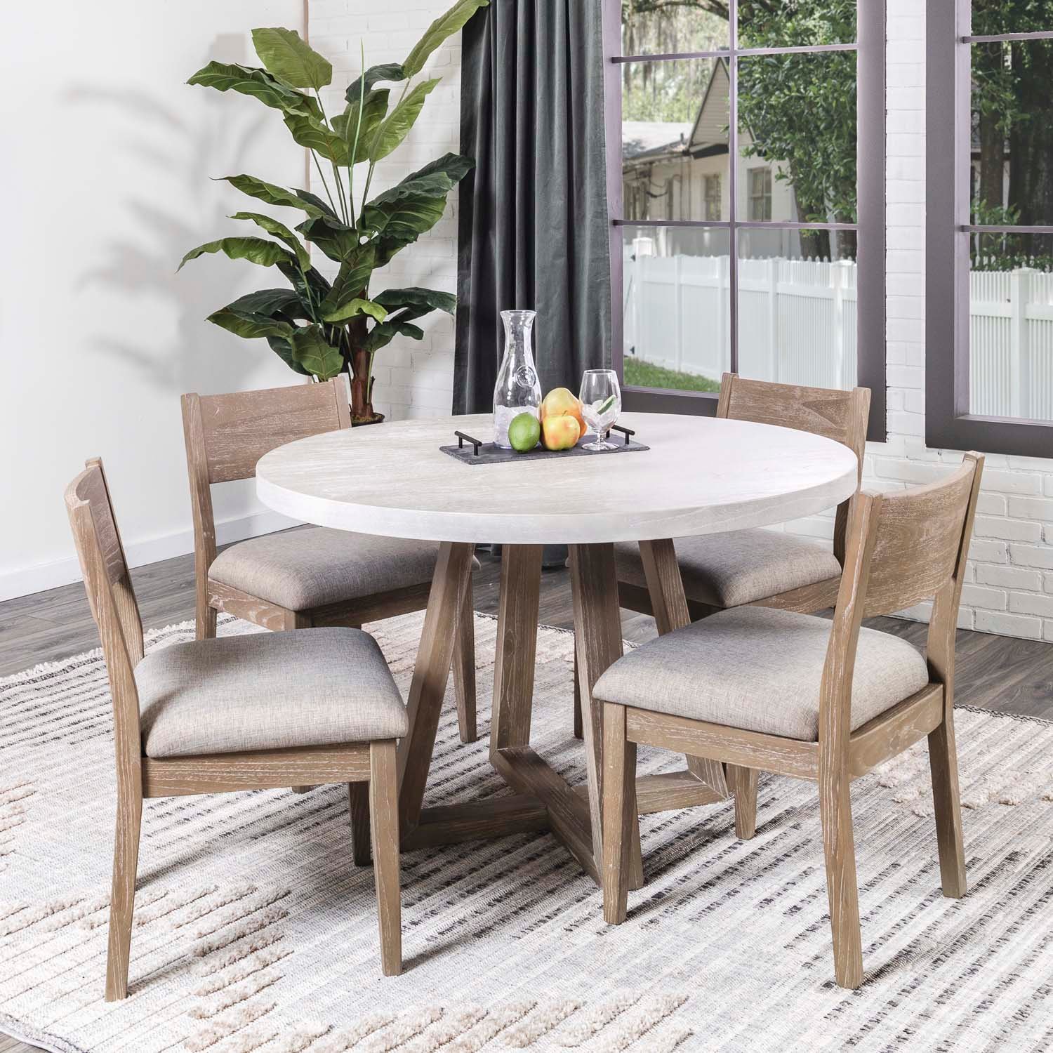 Lucas Rowan Dining Table | 1182LW-48 | Sunny Designs | AFW.com