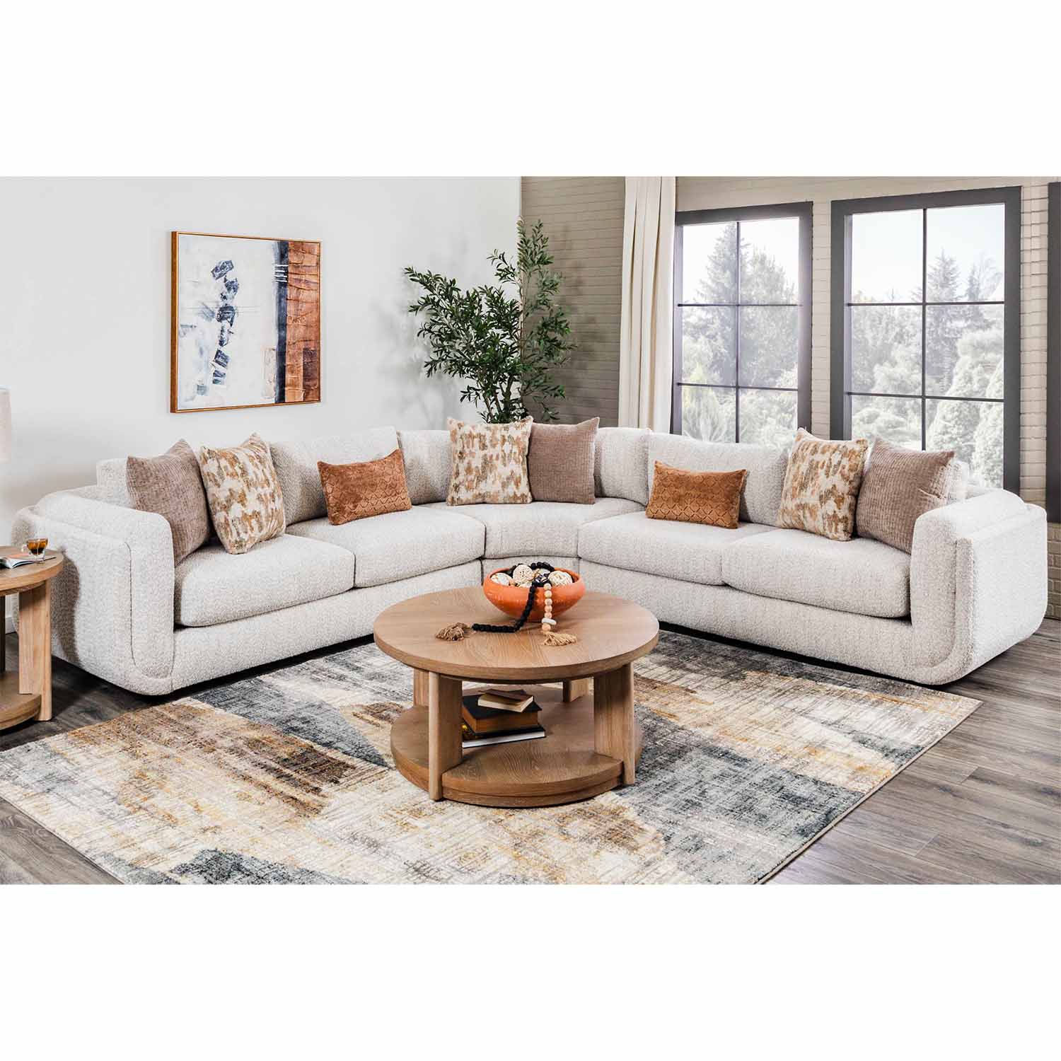 Atlas 3 Piece Sectional - | AFW.com