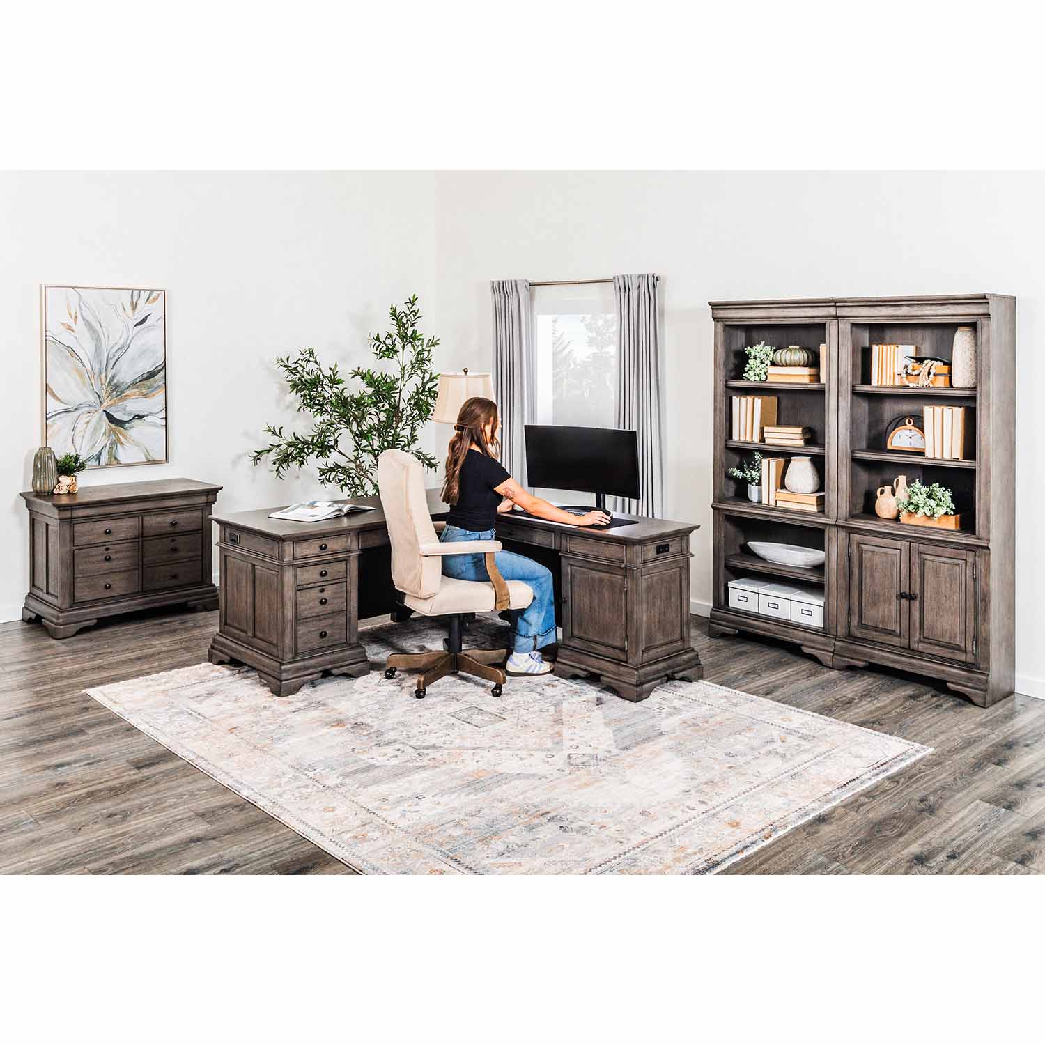 Sinclair 68-Inch Return Desk | I224-RETURN | AFW.com