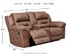 Stoneland Reclining Loveseat with Console, Fossil - Ashley Furniture ...